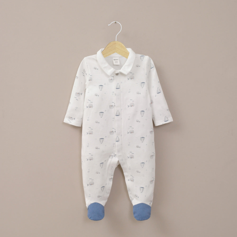Osito Blanco Estampado De Bebé Niño — Baby Planet